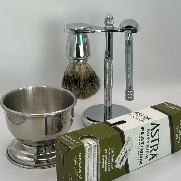 MERKUR | Grooming | Merkur Mens Heavy Duty De Safety Razor Set And 0ct ...